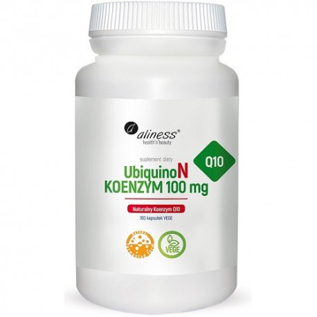KOENZYM Q10 UBIQUINON UBICHINON NATURALNY 100 MG (100 KAPS) ALINESS ...